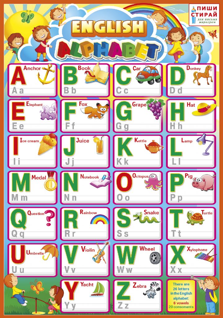 Плакаты Азбука для детей: распечатать на принтере | SlotObzor.com