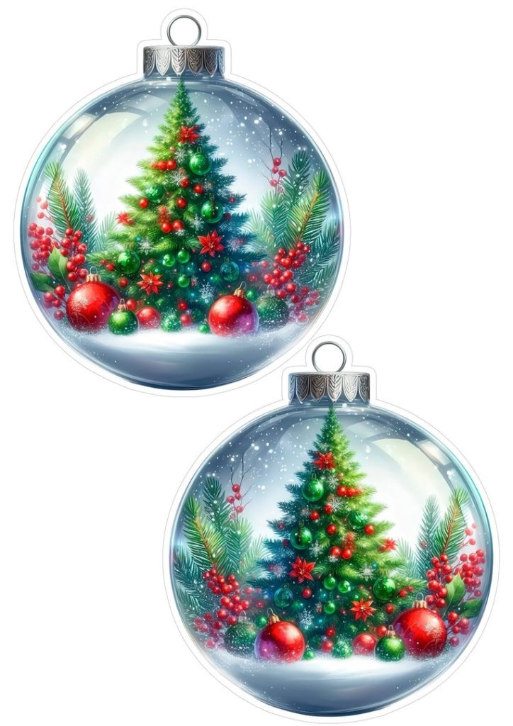 Новогодние Шары 2025: шаблоны для распечатки | SlotObzor.com