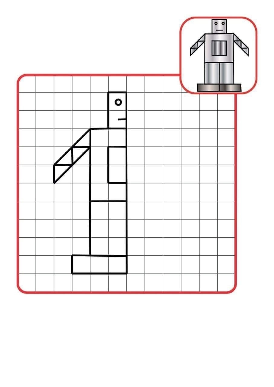 Игра для детей "Дорисуй Половинку по клеточкам" | SlotObzor.com
